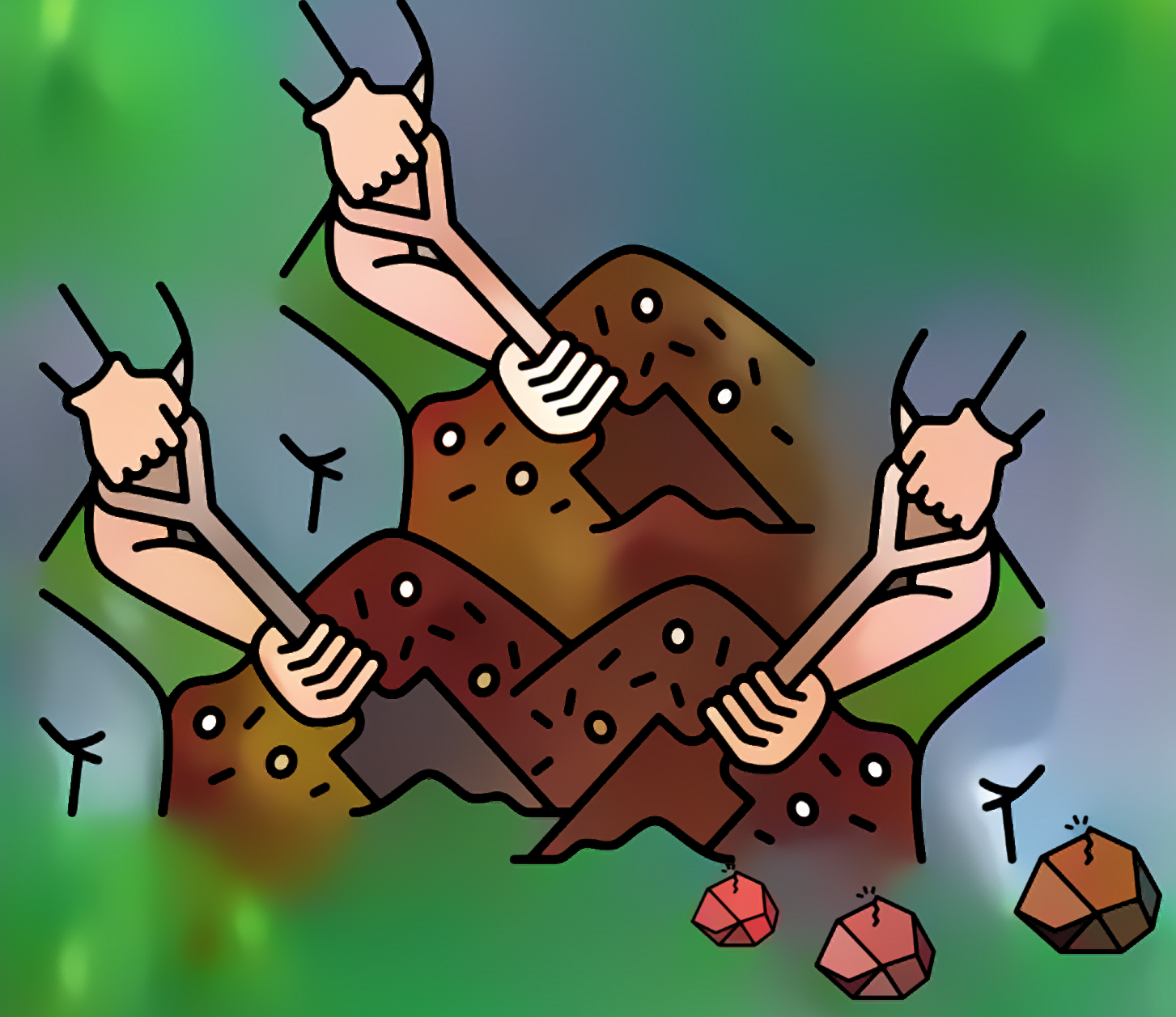 Yu Gong Moved away Two Mountains