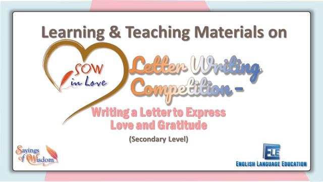 “SOW in Love” Letter Writing Competition (Primary/Secondary ...